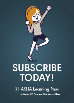 Find continuing education courses on speech-language pathology and ...